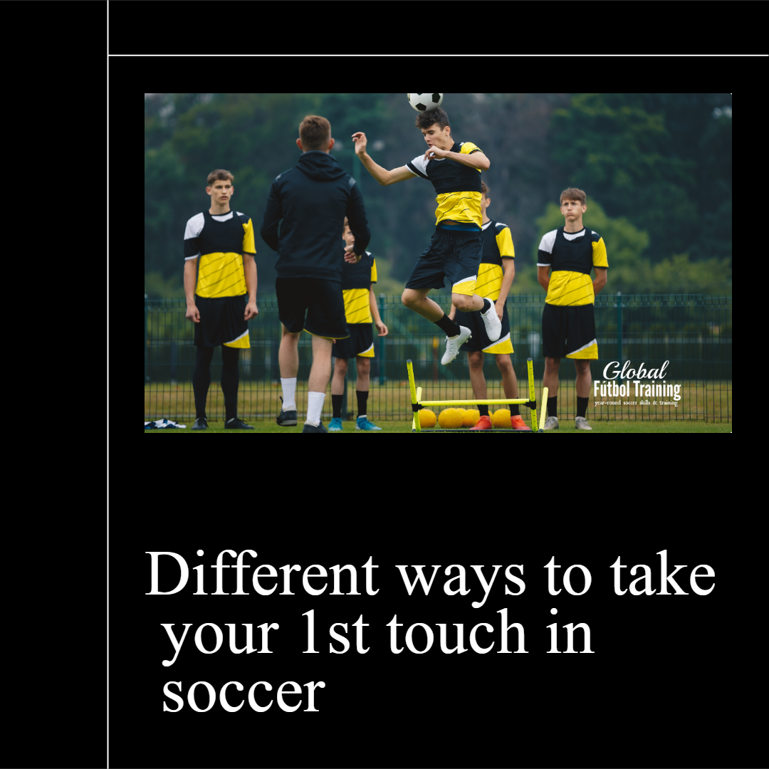 Jumping while taking your 1st touch [advanced soccer skill] - video