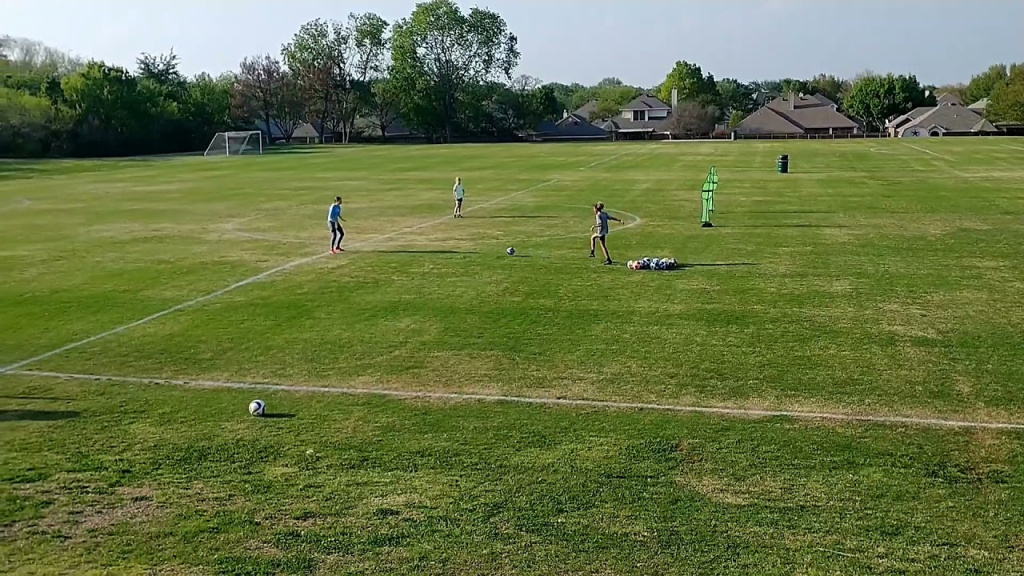 Turning while receiving drills - improve your soccer skills - video