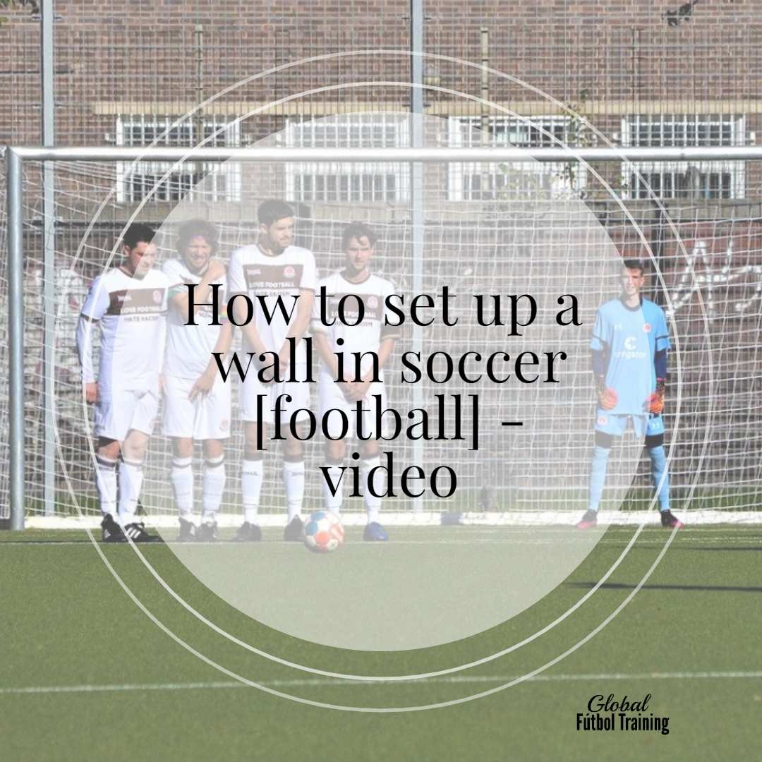 How to set up a wall in soccer [football] - video