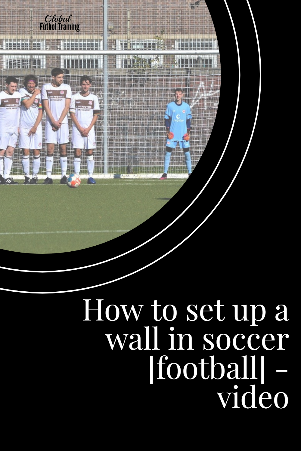 How to set up a wall in soccer [football] - video