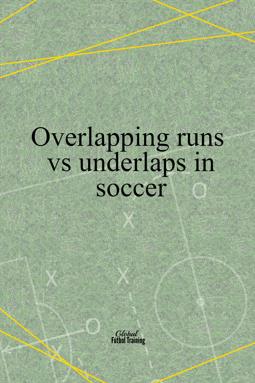 Overlapping runs in soccer [creating space & chances] - video