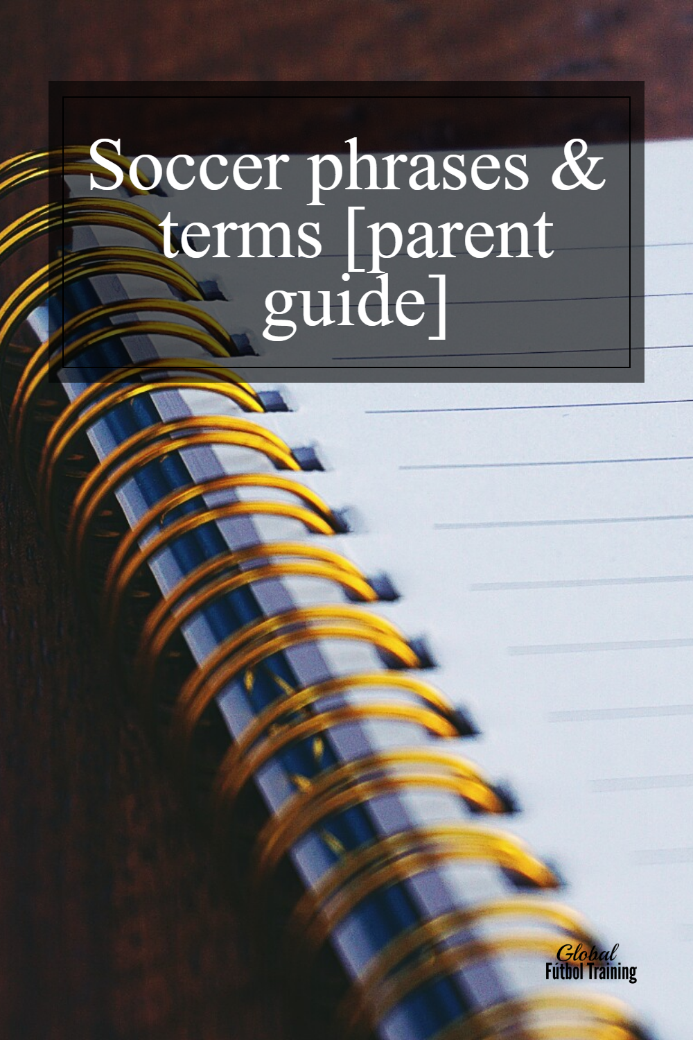Phrases and terms in soccer [a parents guide]