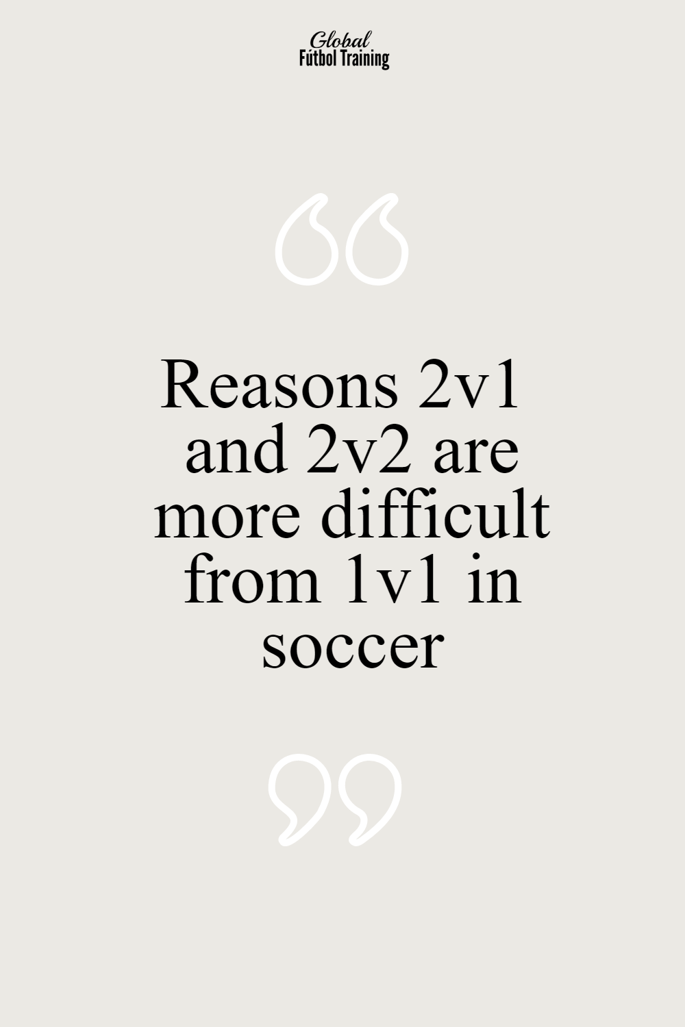 Game like soccer drills using 1v1, 2v1 and 2v2's - video examples