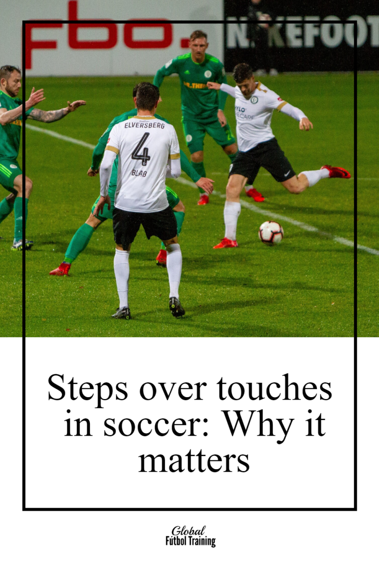 Why steps between touches in soccer are important - video