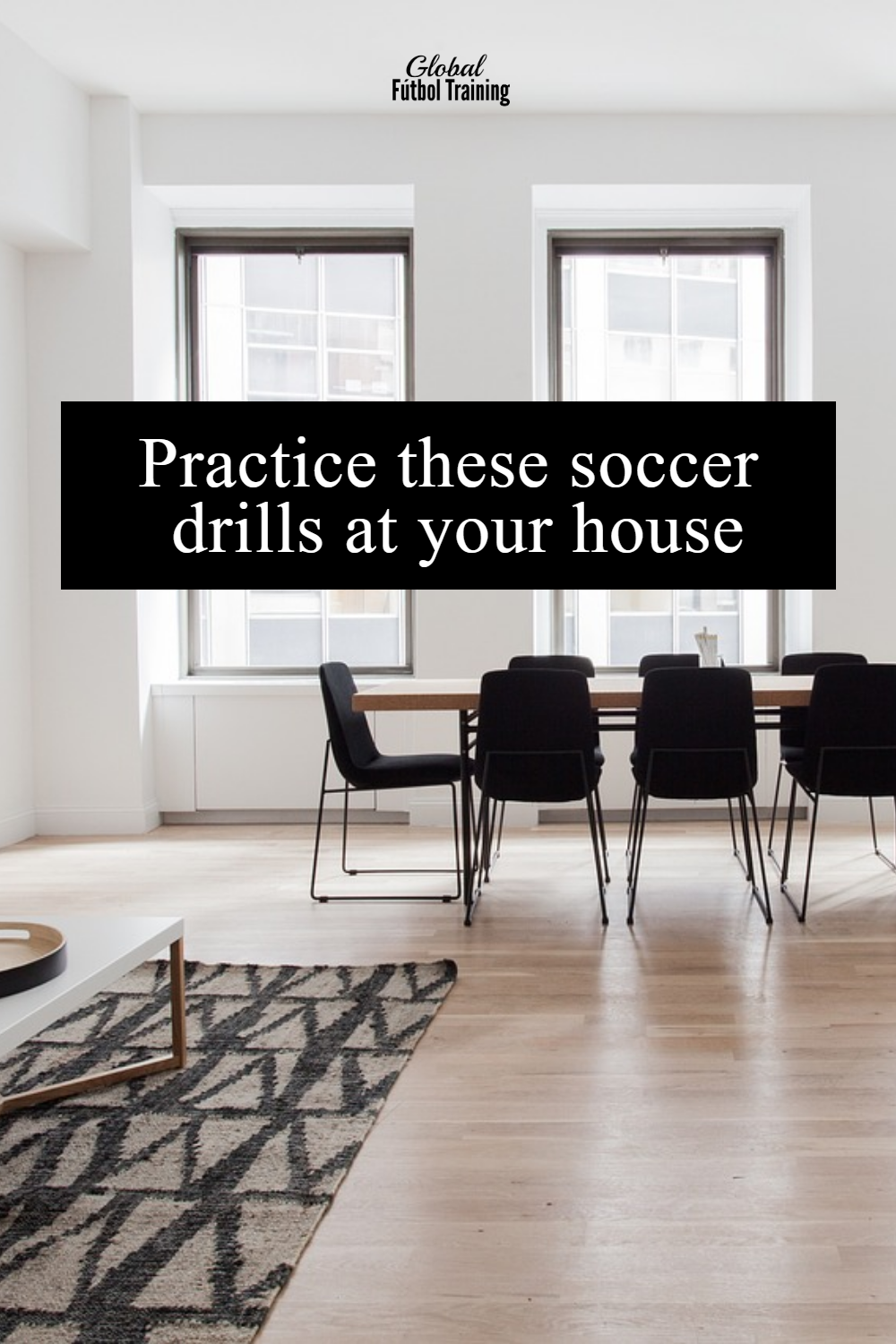 Soccer drills at your house to practice [Pass, dribble, trap] video